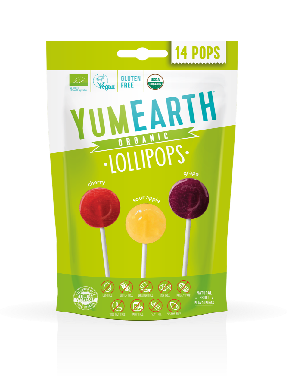 Органические леденцы с кислинкой на палочке YumEarth® — yumearth.ru